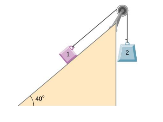 Solved . A 2.00 kg block (hanging) and a 1.00 kg block (on | Chegg.com
