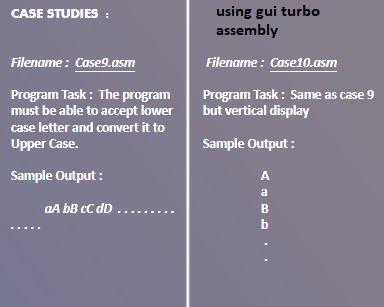 Solved CASE STUDIES using gui turbo assembly Filename: | Chegg.com