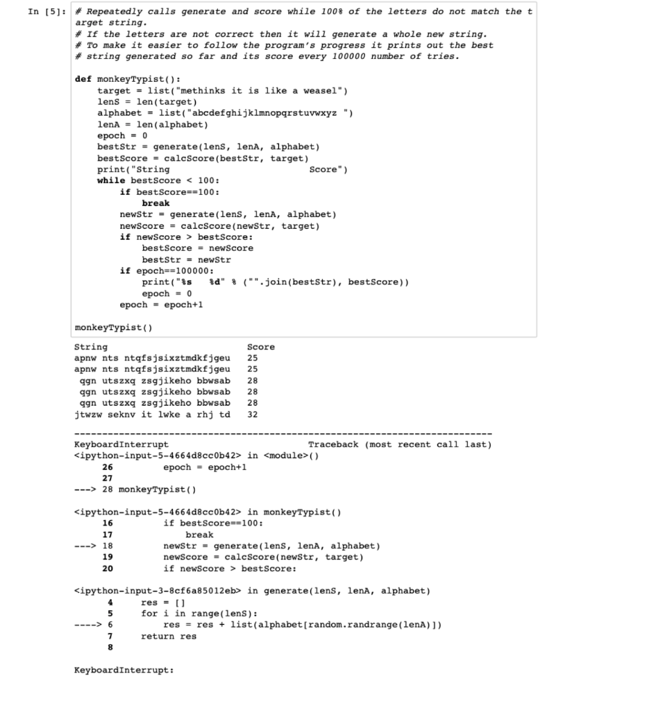 Prelude: The monkey typist The infinte monkey theorem | Chegg.com