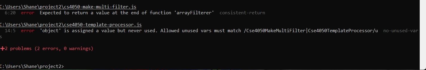Solved Can anyone help me solve these quality errors? I have | Chegg.com