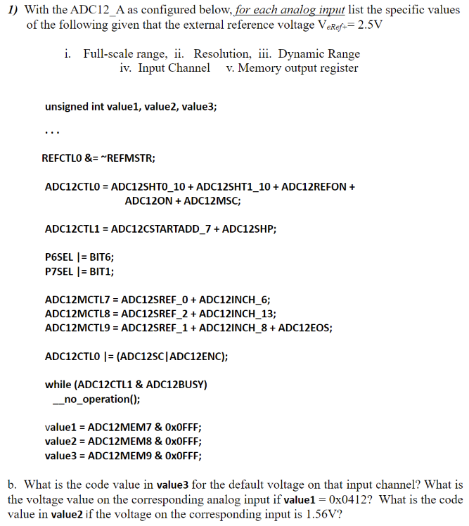Solved Find values for i - v and answer b as well. Please | Chegg.com