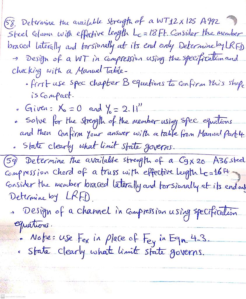 sinc. 30 CRED Slations only An A 992 W21x111 is used | Chegg.com