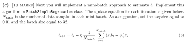 Solved In this question, you will implement an algorithm to | Chegg.com
