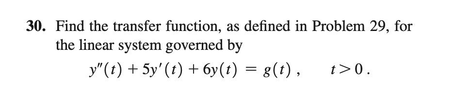 Solved 9. The transfer function of a linear system is | Chegg.com