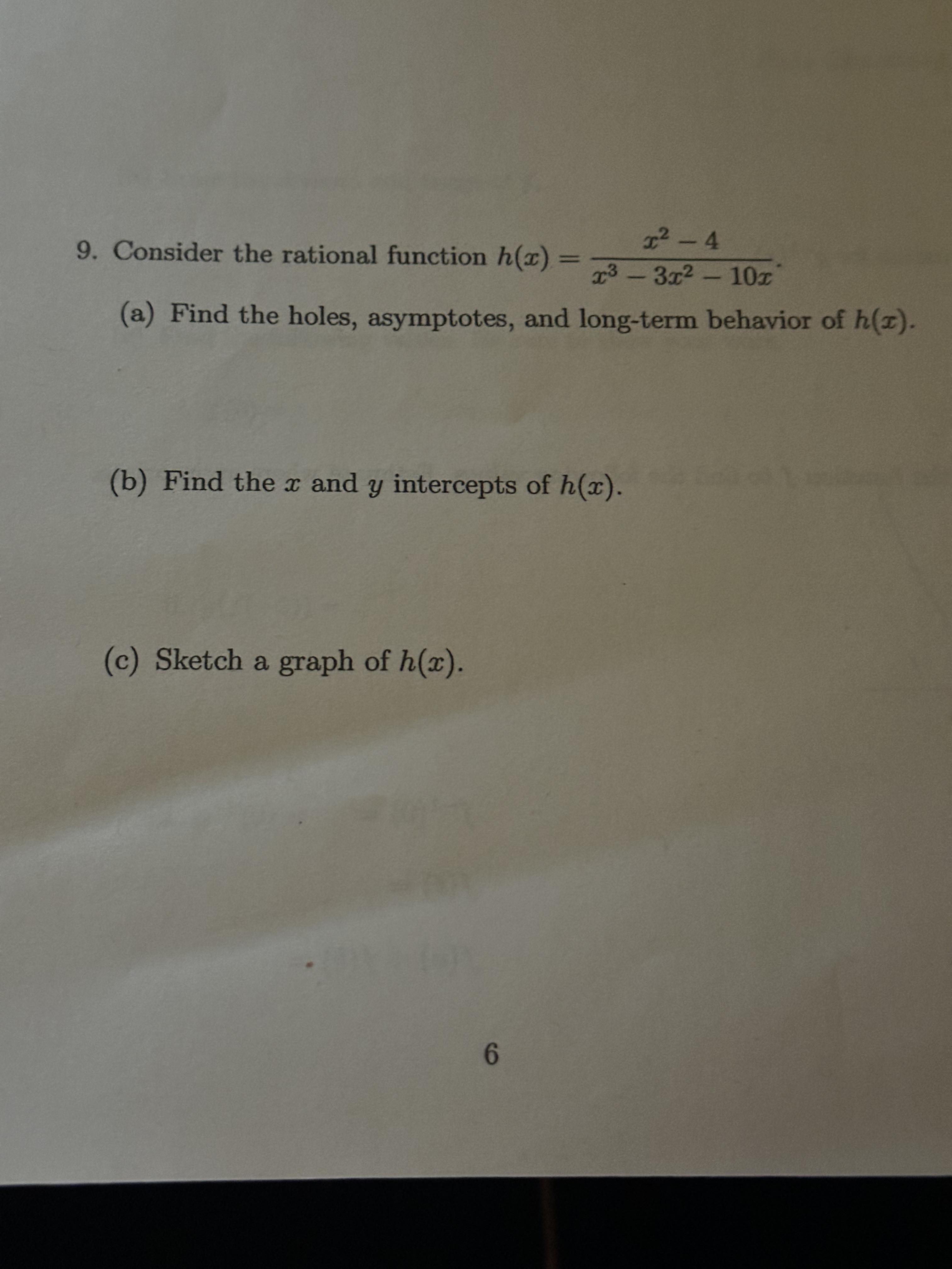 Solved Consider the rational function | Chegg.com