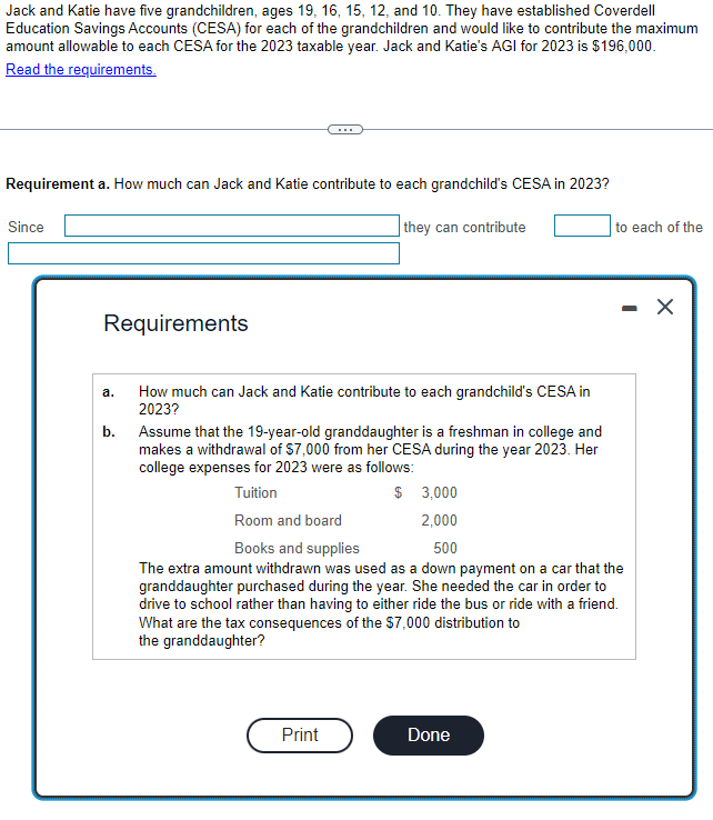 Solved Jack and Katie have five grandchildren, ages | Chegg.com