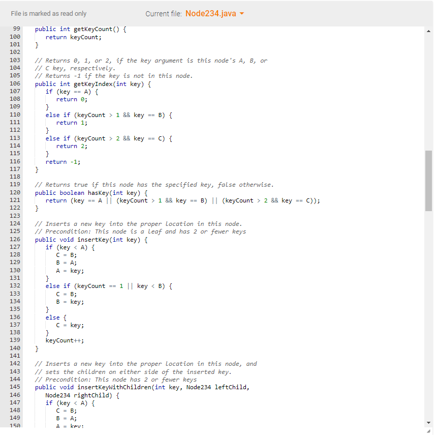Solved In this lab, the Tree234 class is extended to support | Chegg.com