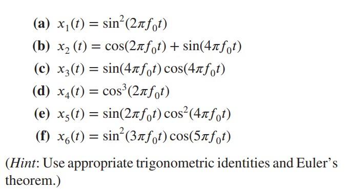 Solved 2.15 Using the uniqueness property of the Fourier | Chegg.com