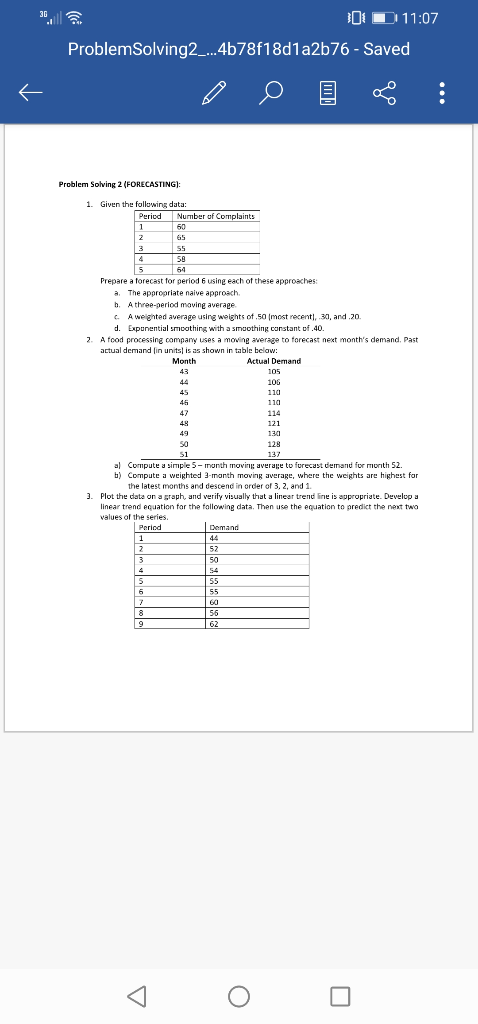 Solved 30 0 111:07 Problem Solving2...4b78f18d1a2b76 - Saved | Chegg.com