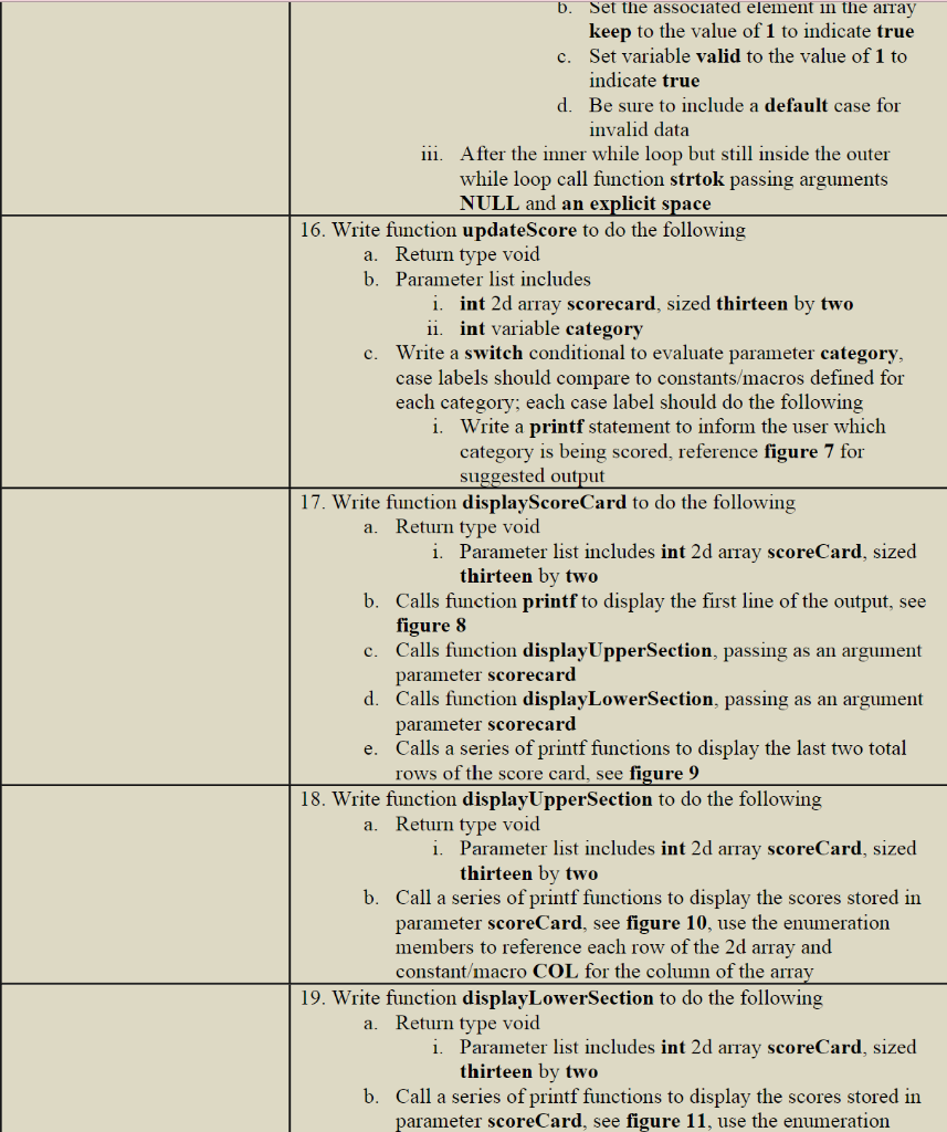 Activity yahtzee.c 1. Copy C source code file | Chegg.com