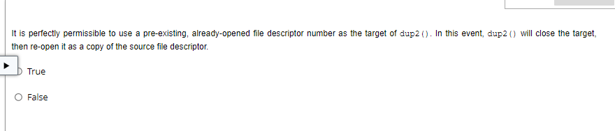 Solved Which of the following is true about the execl () | Chegg.com