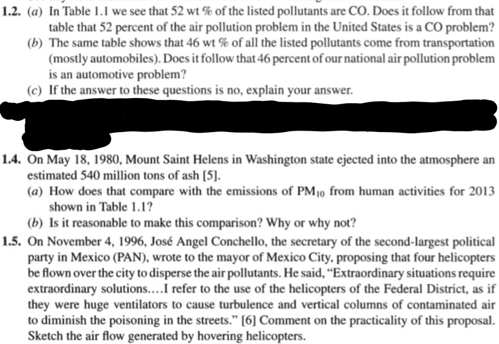 1.2. (a) In Table 1 . 1 we see that 52 wt % of the | Chegg.com
