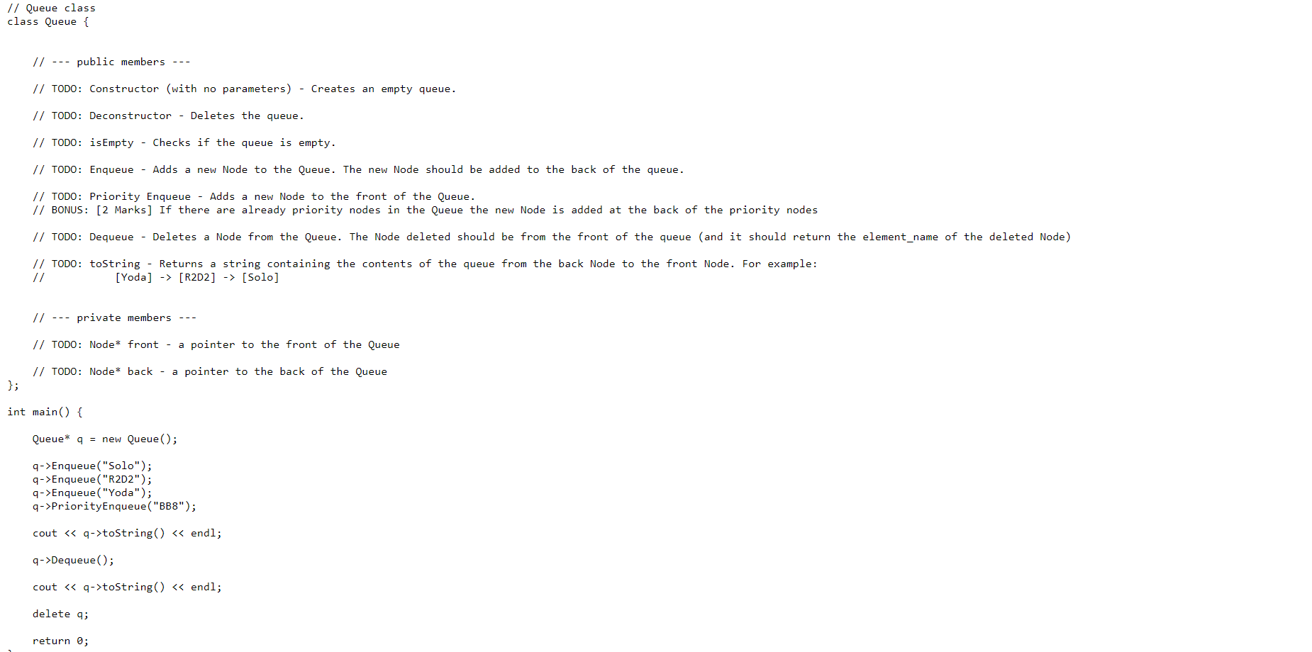 Solved Introduction This lab will focus on creating a queue | Chegg.com