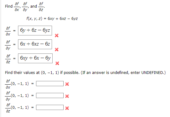 Solved Find ∂x∂f,∂y∂f, and | Chegg.com