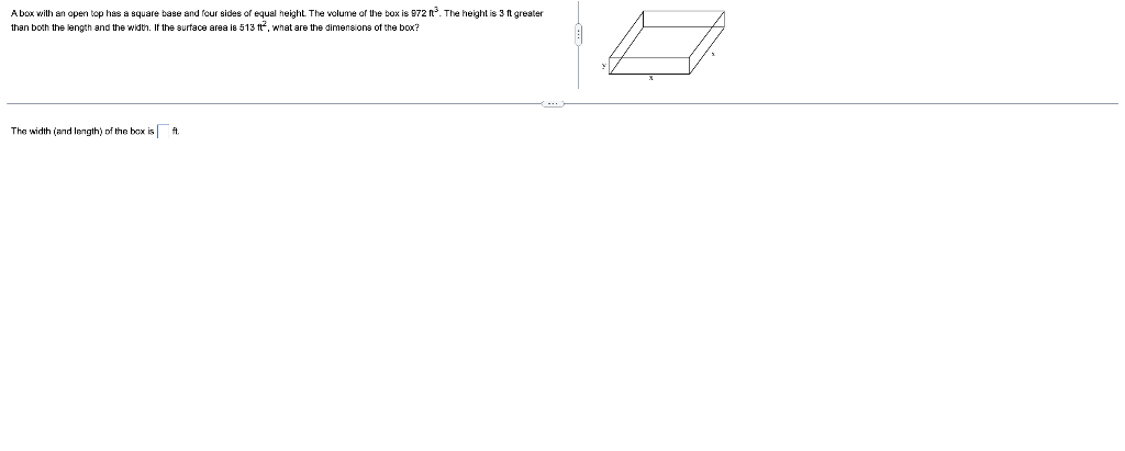 Solved A box with an open top has a square base and four | Chegg.com