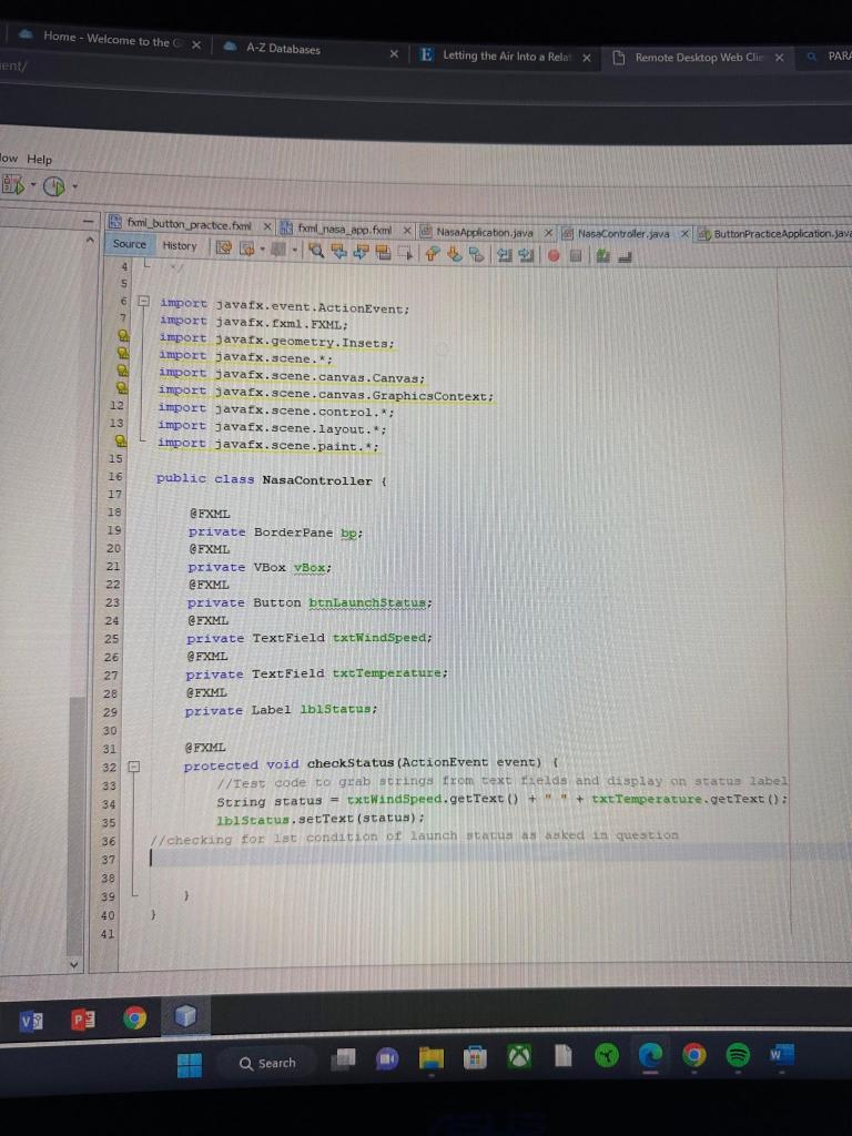 Solved Write a Java GUI application for NASA that will allow | Chegg.com