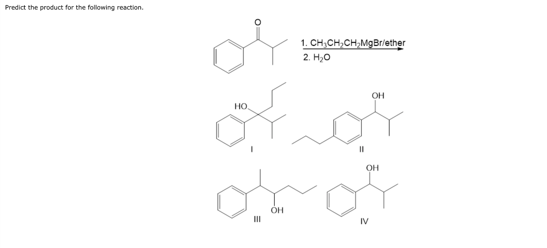 Solved Predict the product for the following reaction. 1. | Chegg.com