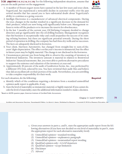 MM Discussion 3-26 OBJECTIVES 3-4,3-5,3-6, 3-7, 3-) | Chegg.com