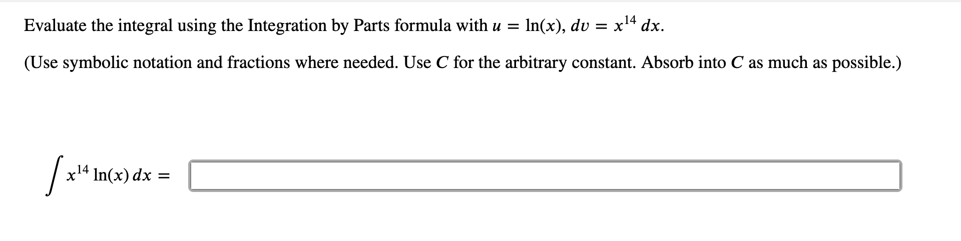 Solved Evaluate the integral using the Integration by Parts | Chegg.com