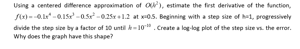 Solved Using a centered difference approximation of O(0), | Chegg.com