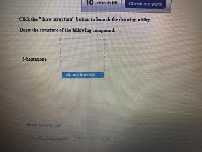 Solved 10 attempts left Check my work Click the "draw | Chegg.com