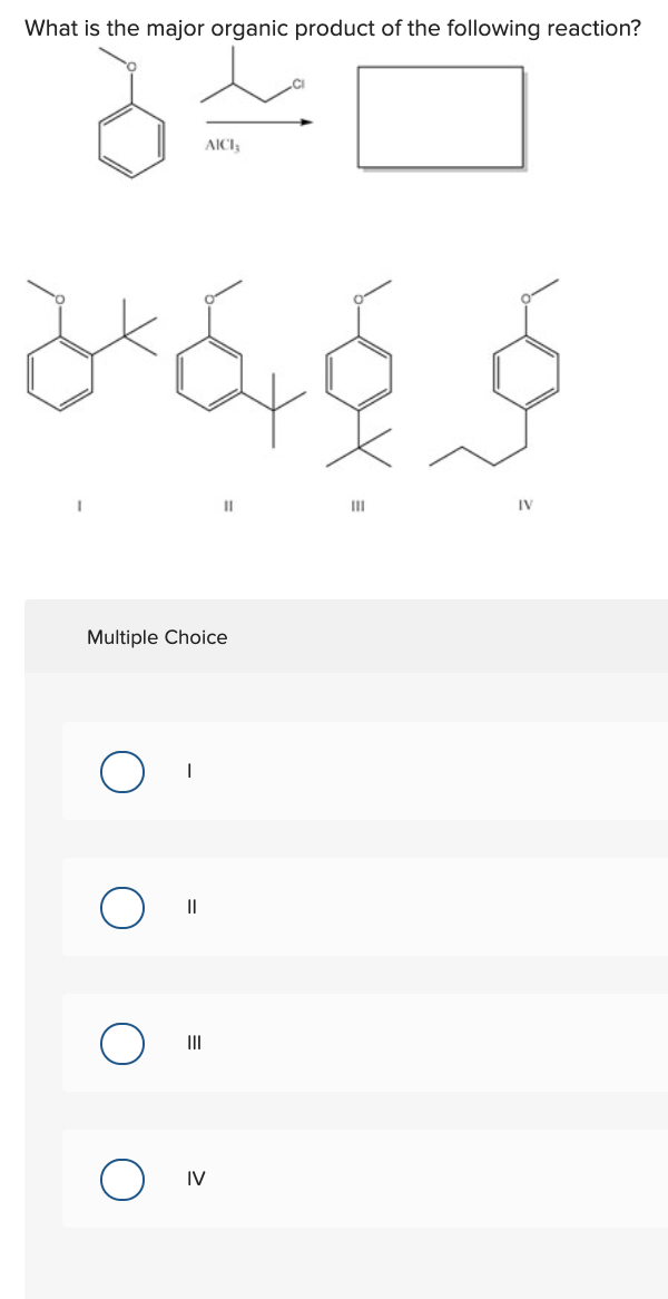 Solved What is the major organic product of the following | Chegg.com
