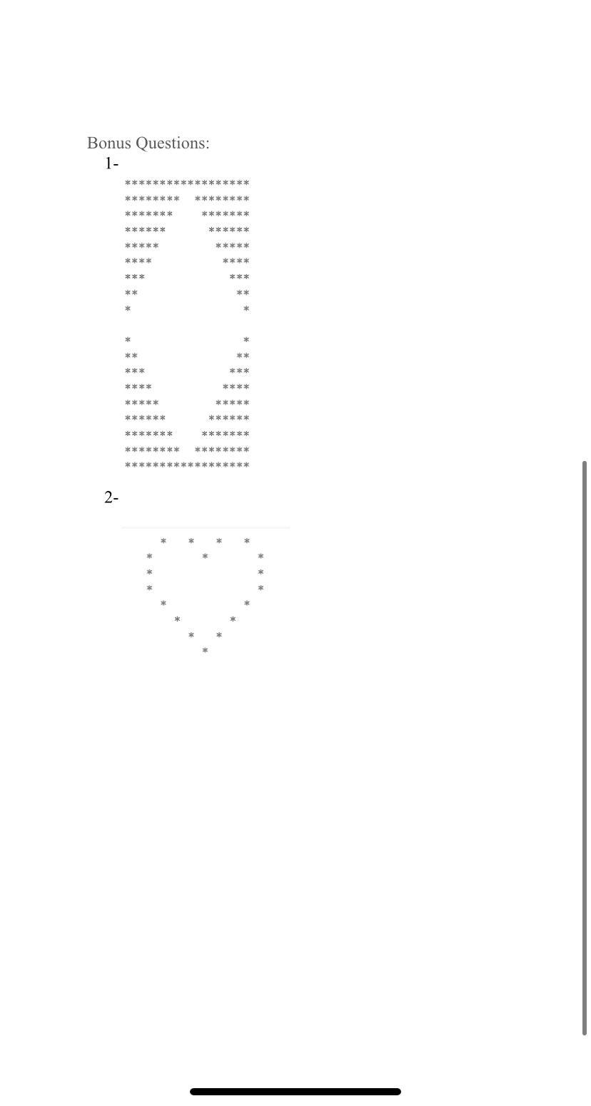 Solved Draw These Following Shapes Using A Python Nested