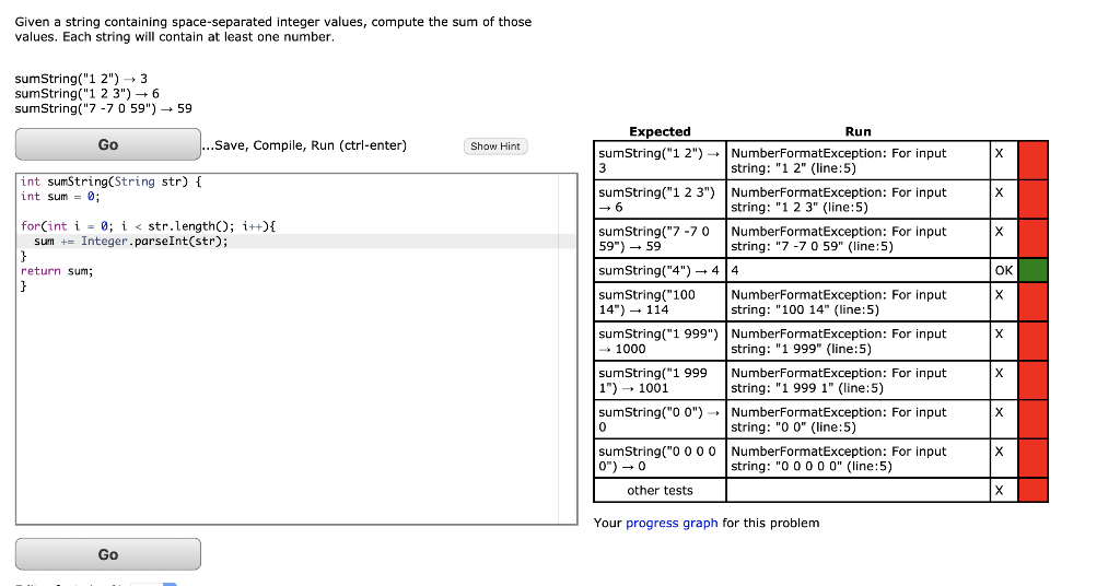 Solved Given a string containing space-separated integer | Chegg.com