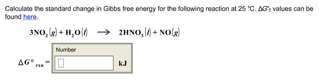 Solved Calculate the standard change in Gibbs free energy | Chegg.com