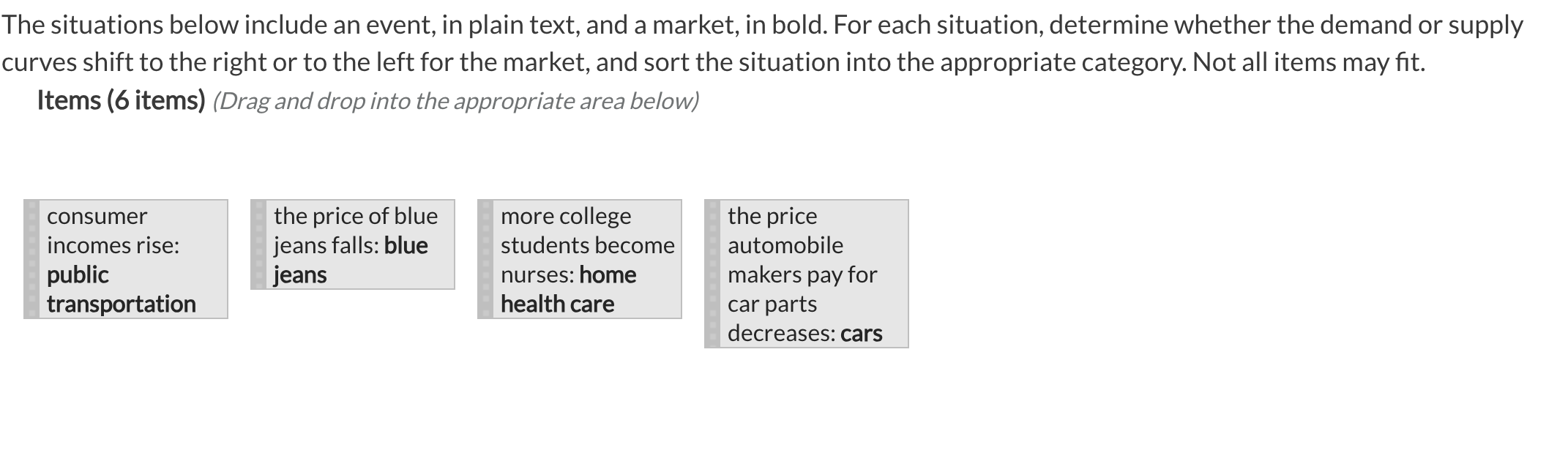 Solved The situations below include an event, in plain text, | Chegg.com