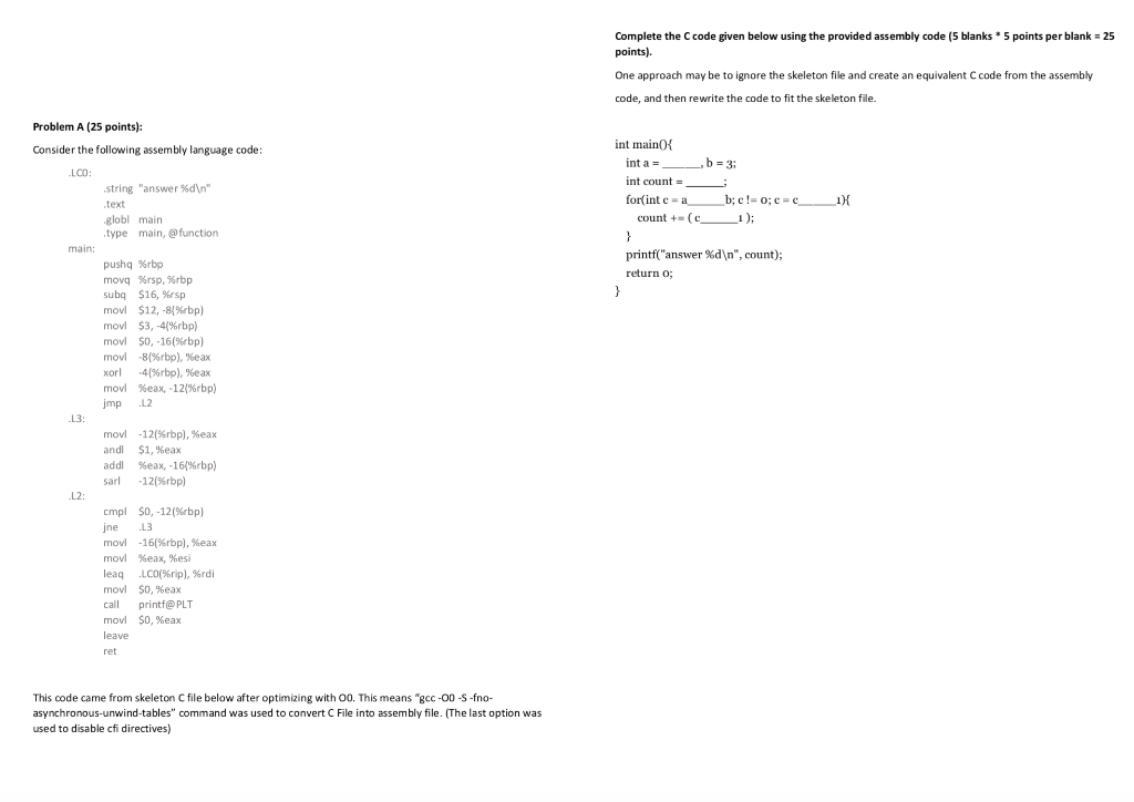 Complete The C Code Given Below Using The Provided