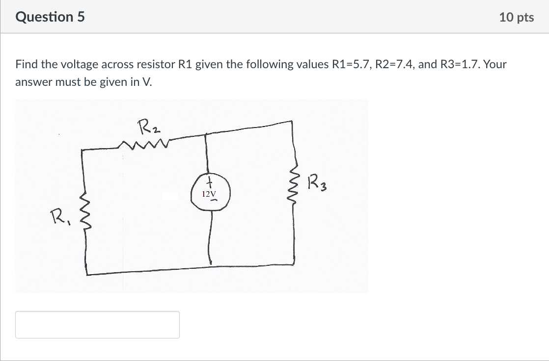 Solved Find the voltage across resistor R1 given the | Chegg.com
