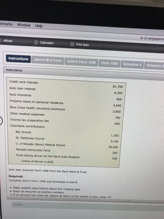 okmarks Window Help eBook 目calculator Print item | Chegg.com