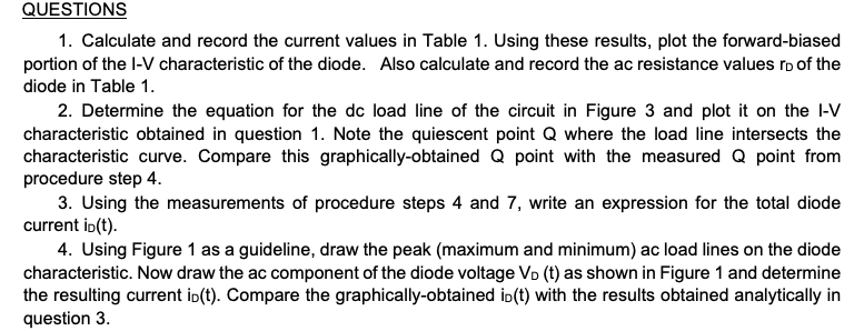 Solved 1. Calculate and record the current values in Table | Chegg.com