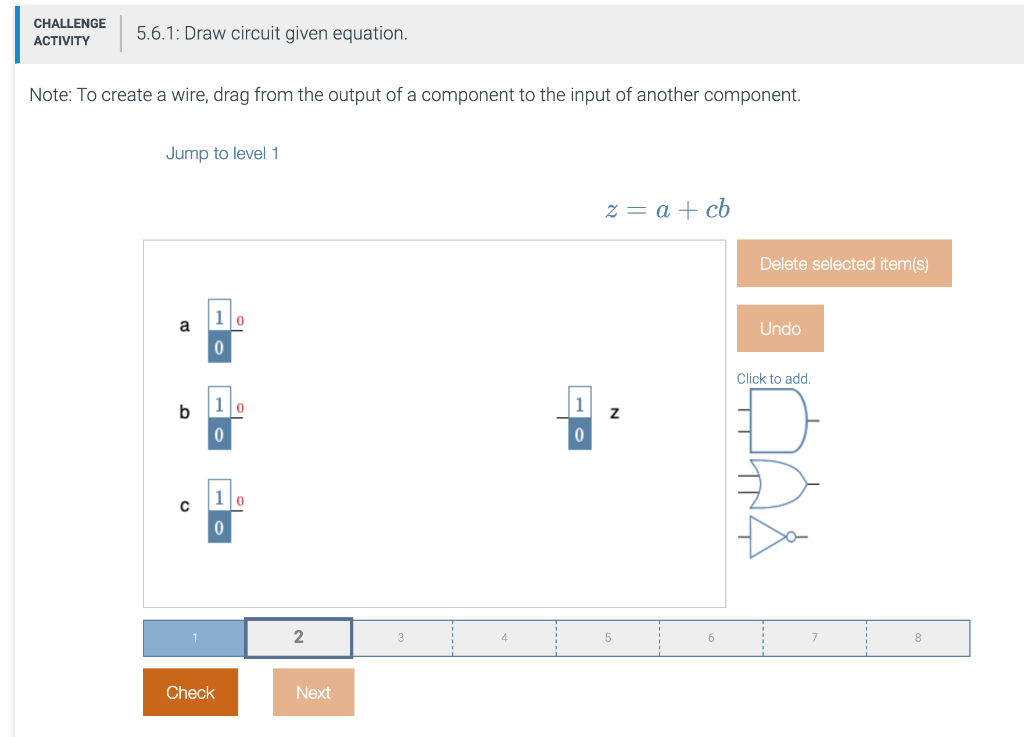 Solved CHALLENGE ACTIVITY 5.6.1: Draw circuit given | Chegg.com