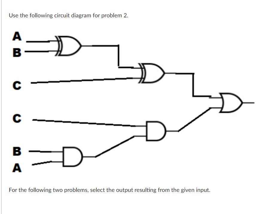 Solved For problem 1, select the correct results (1 or 0) | Chegg.com