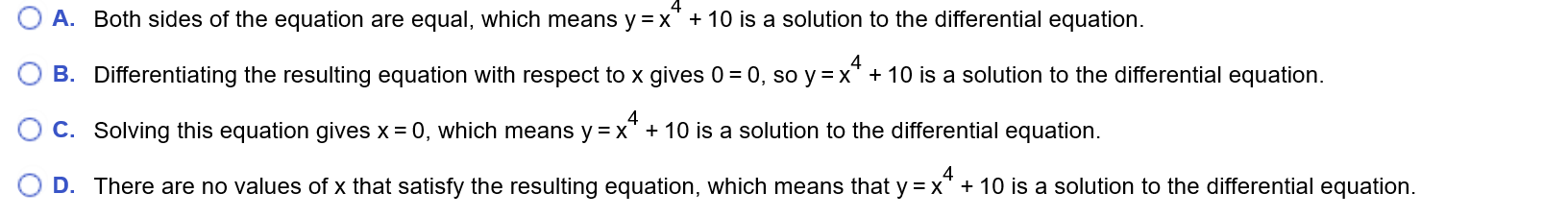 Solved Verify by substitution that the given function is a | Chegg.com