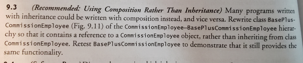 Solved 9.3 (Recommended: Using Composition Rather Than | Chegg.com