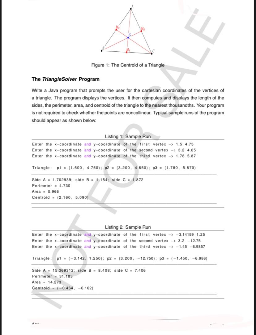Solved Triangles in a Plane In today's laboratory session, | Chegg.com