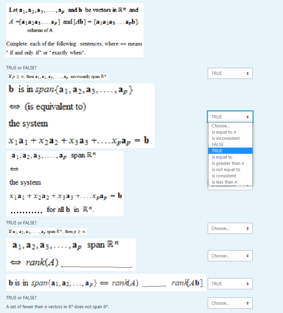 Solved Let a1,a2,a3,…,ap and b be vectors in Rn and | Chegg.com