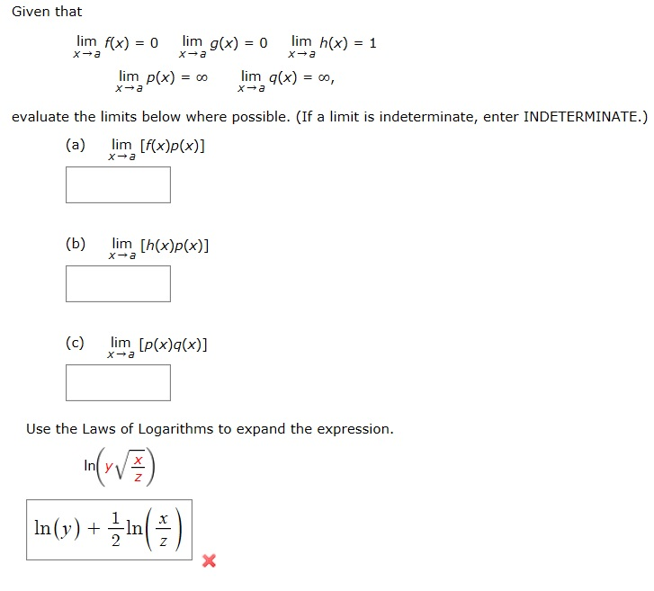 Solved Given that lima f(x) = 0 lima g(x)=0 lim h(X) h(x) = | Chegg.com