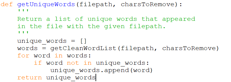 Solved Find frequently occuring words Finally, | Chegg.com