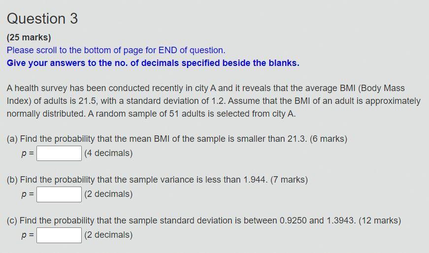 Solved (25 marks) Please scroll to the bottom of page for | Chegg.com