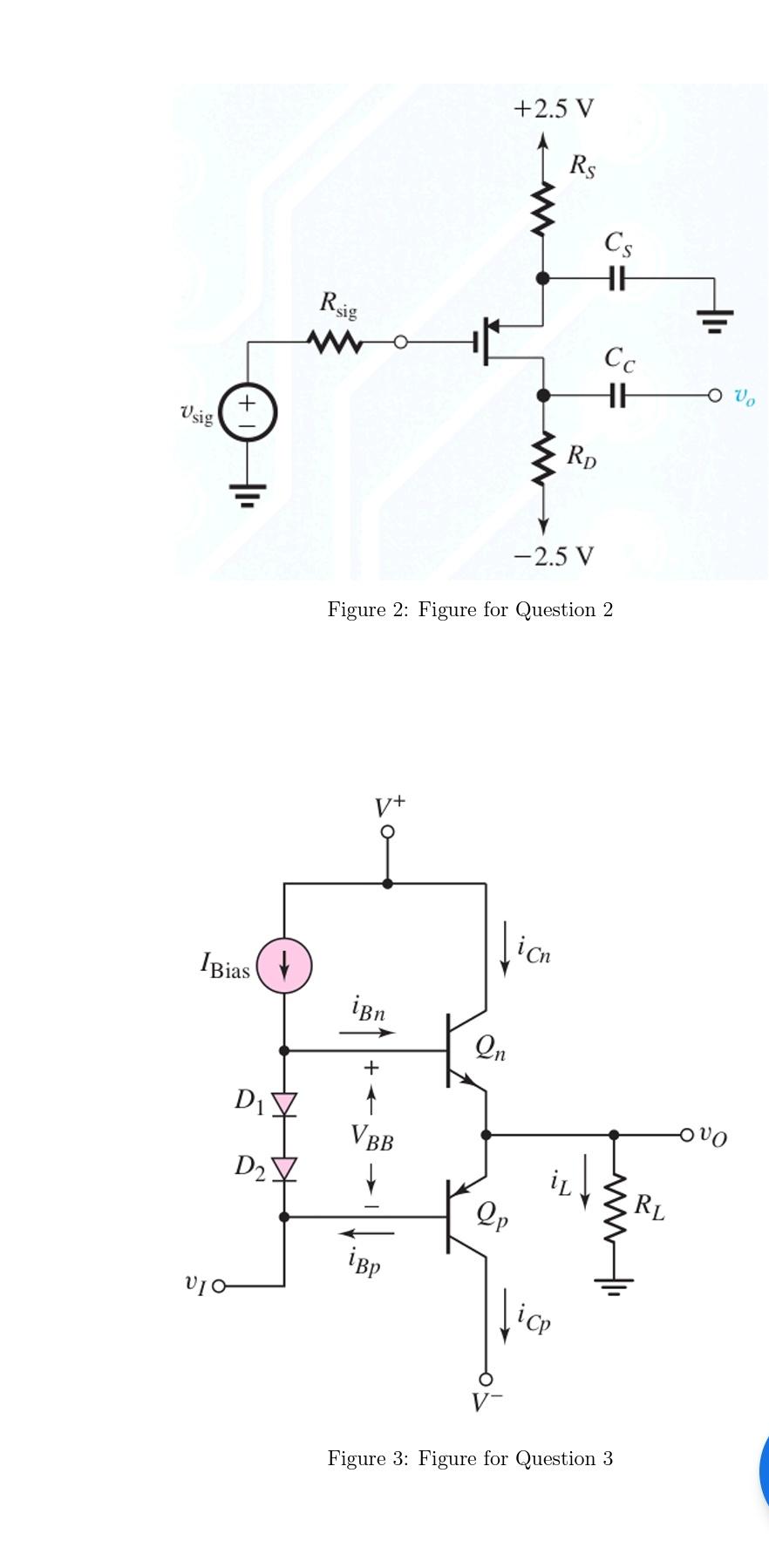 Solved [10] 1. Figure 1 shows a discrete-circuit amplifier. | Chegg.com