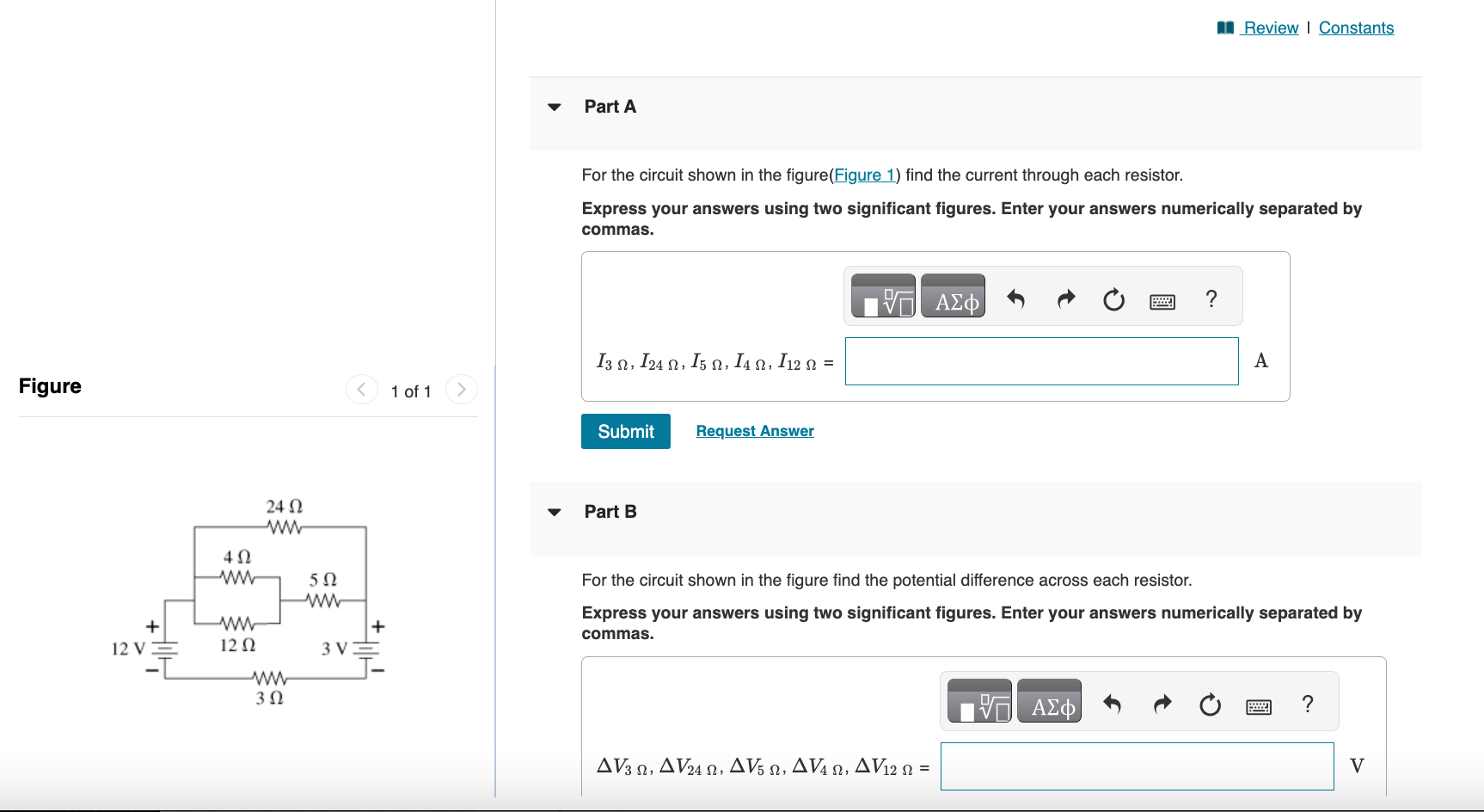 Solved For the circuit shown in the figure(Figure 1) find | Chegg.com