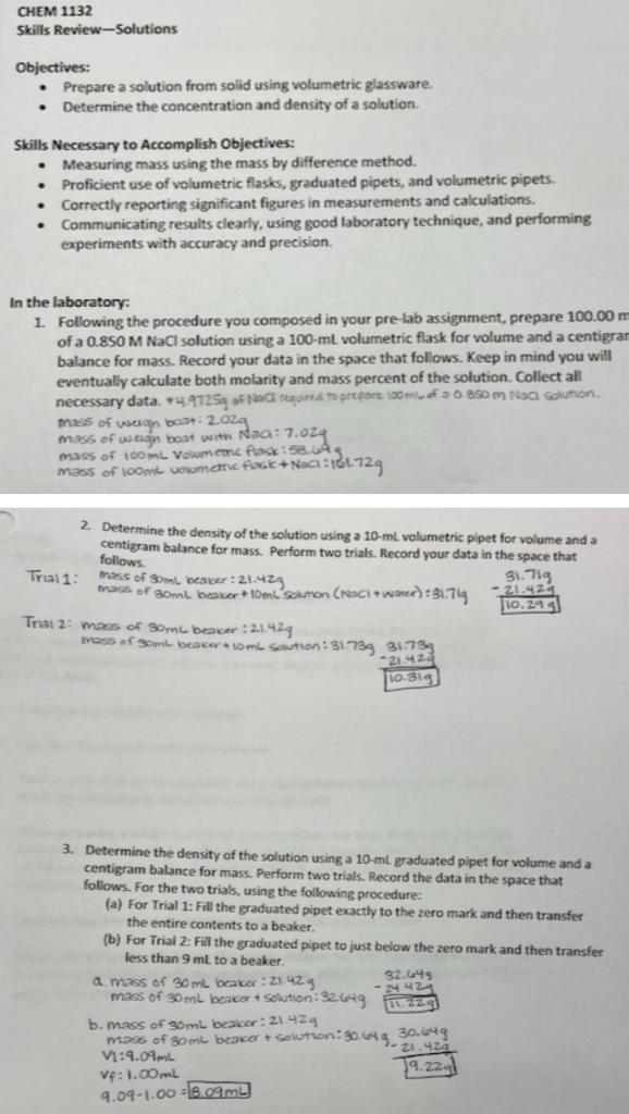 Solved Skills Necessary to Accomplish Objectives: - | Chegg.com