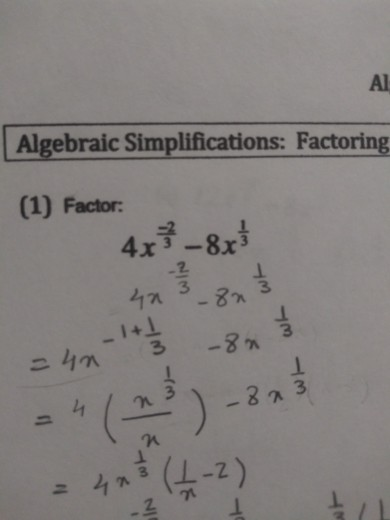 Solved AL Algebraic Simplifications: Factoring (1) Factor: | Chegg.com