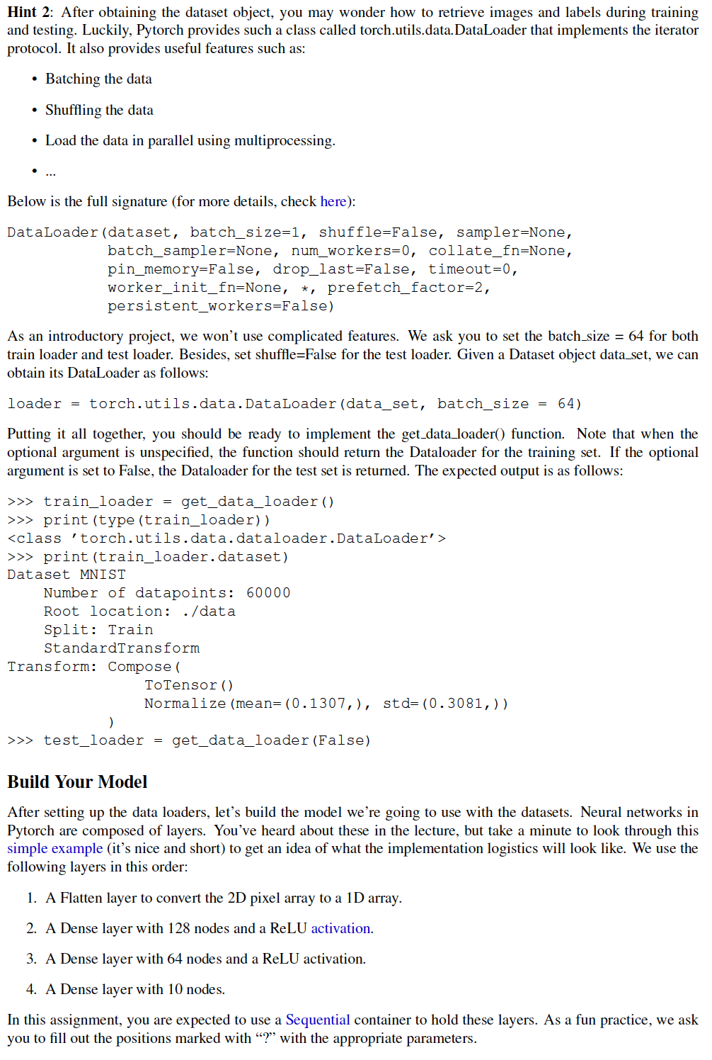 Part 2: Build Your First Neural Network In this | Chegg.com