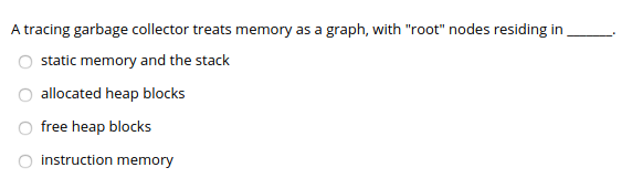 Solved A Tracing Garbage Collector Treats Memory As A Graph 