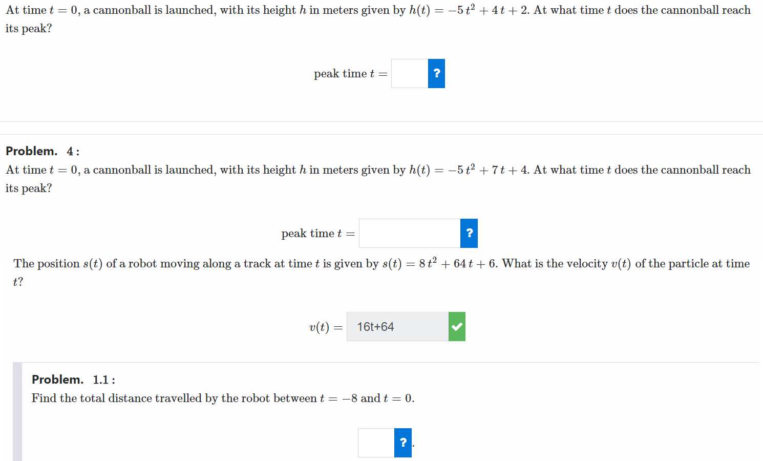 Solved At time t = 0, a cannonball is launched, with its | Chegg.com